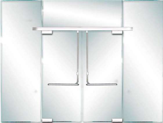 Glass Door Panic System PL 100 Top Latching Panic Device – PRL Glass ...