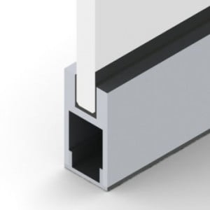 PL375CL - PL-375 Wet Set Door Rails - PRL Glass Door Panic System